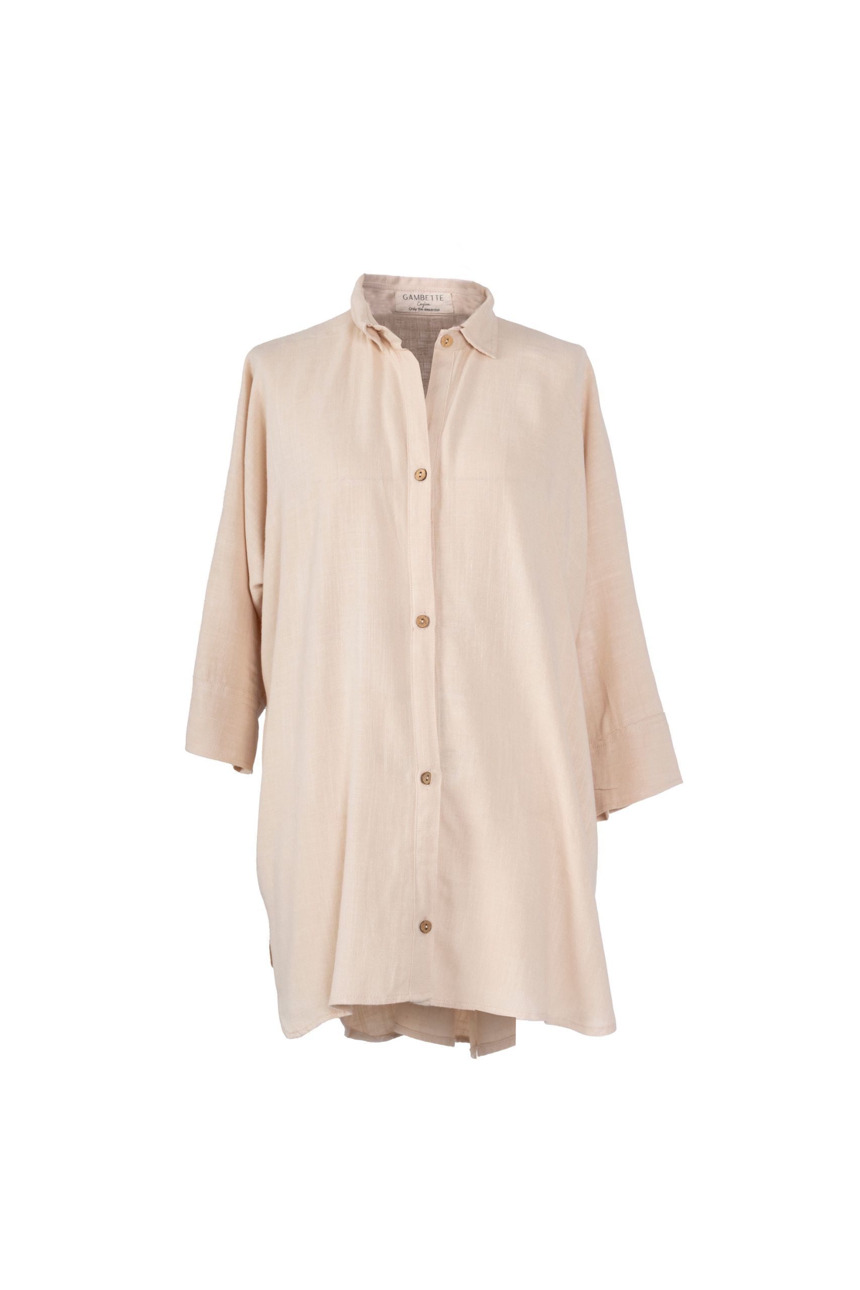 Jane Pink Beige Shirt - The Design Collective Store